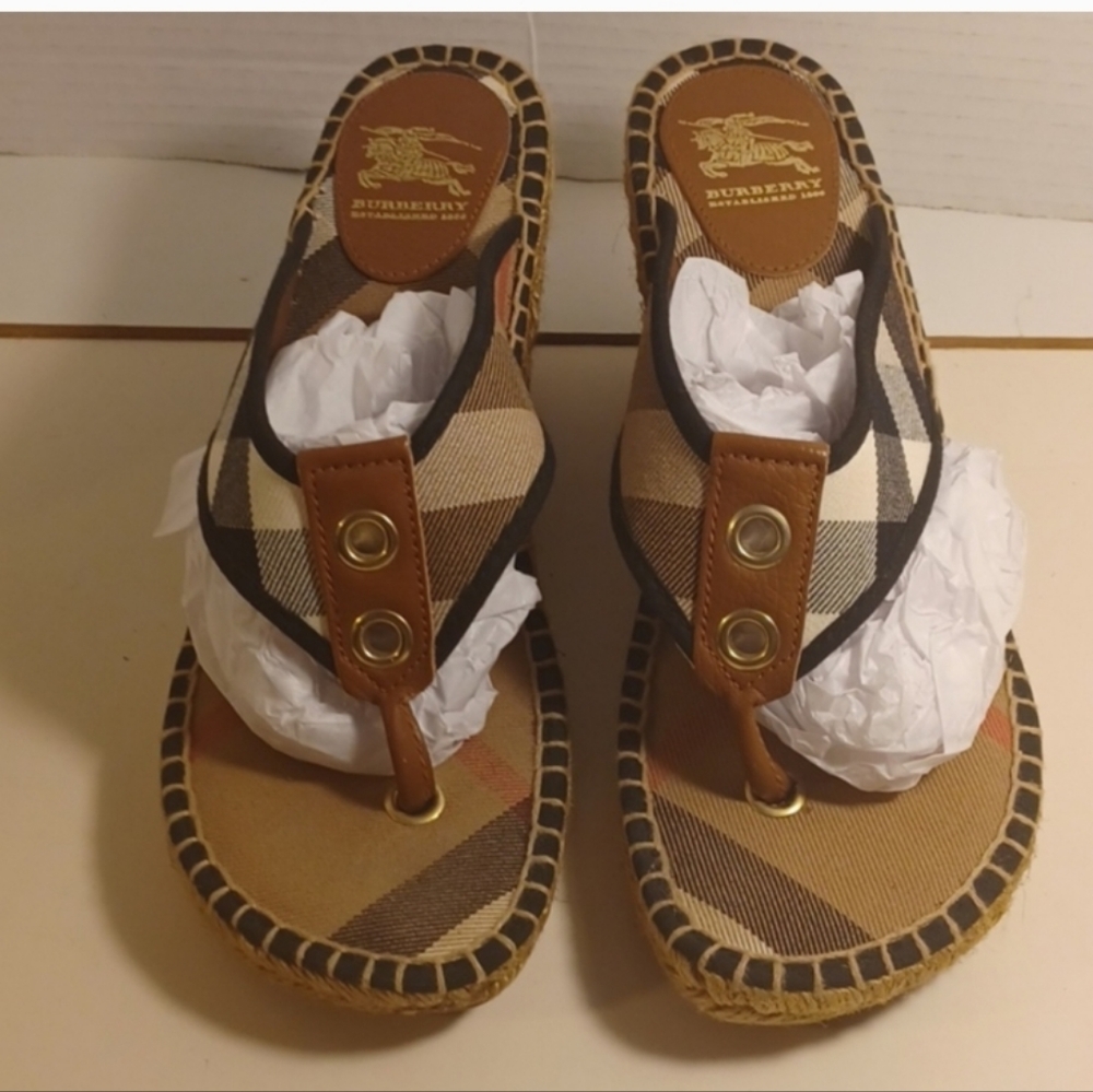Burberry Wedge Sandals - Gem